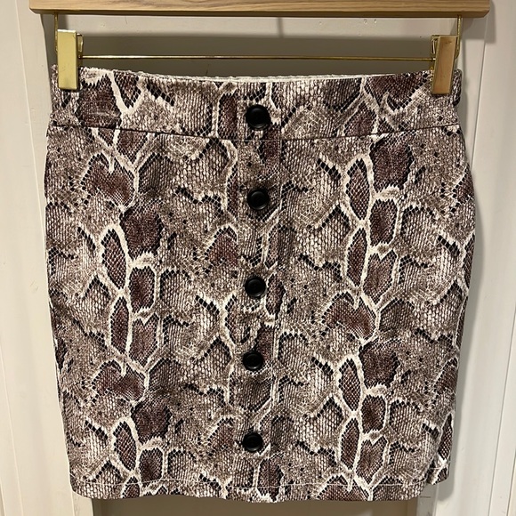 Shinestar | Skirts | Shinestar Collection Faux Snake Skin Mini Skirt M ...